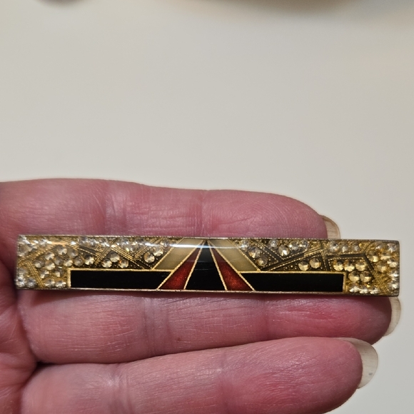 Vintage | Jewelry | Vintage Pierre Bex Art Deco Style Bar Brooch | Poshmark